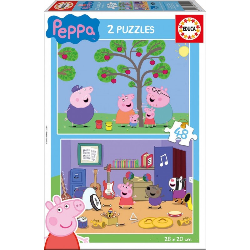 Amusez-vous à assembler : Les aventures de Peppa Pig en puzzle 48p.