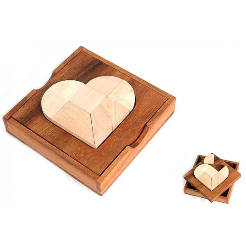 Coeur de Tangram - Puzzles en bois - kubekings.fr