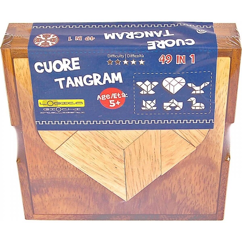 Coeur de Tangram - Puzzles en bois - kubekings.fr