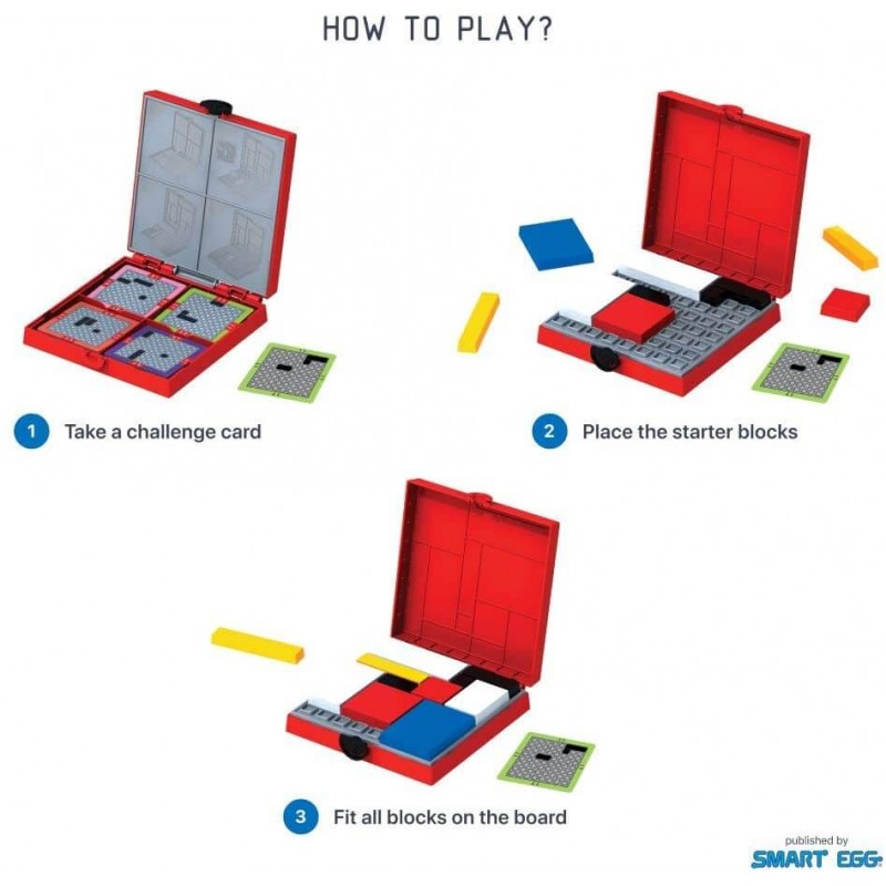 Mondrian Blocks - Puzzle d’Ingenio - kubekings.fr