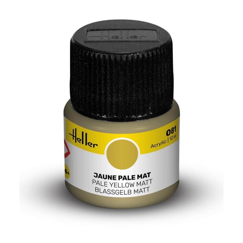 Peinture acrylique jaune pâle Matte 081 - kubekings.fr