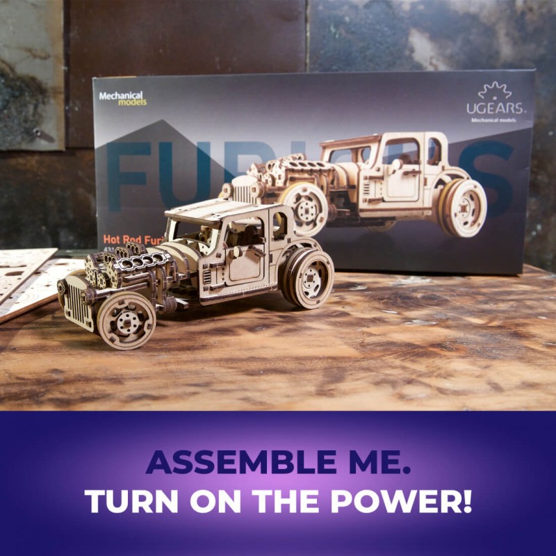 Maquette Hot Rod The Angry Mouse - Ugears