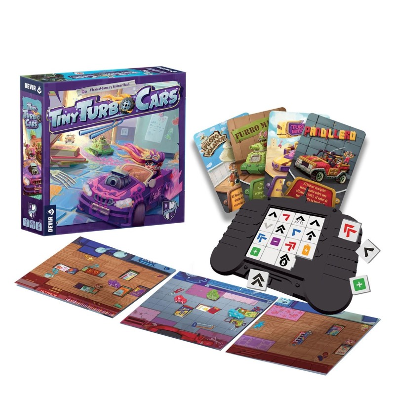 🚗 Tiny Turbo Cars : Jeu de course stratégique familial