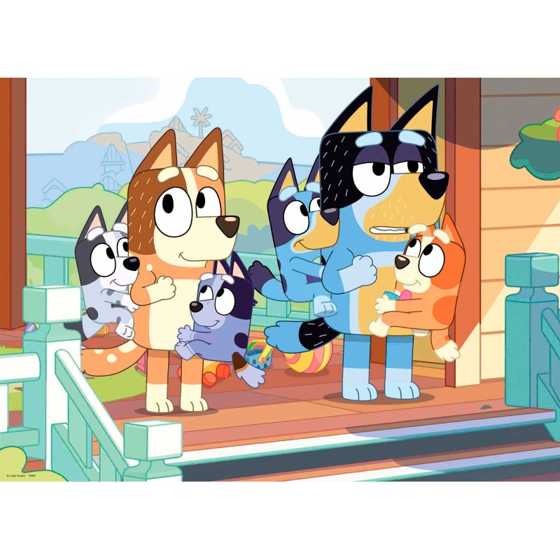 Bluey Family Puzzle 100 pièces - Amusez-vous à la maison