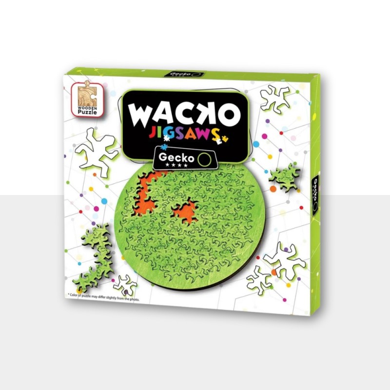 Wacko Jigsaws Gecko 🧩 - Casse-tête en bois Extreme