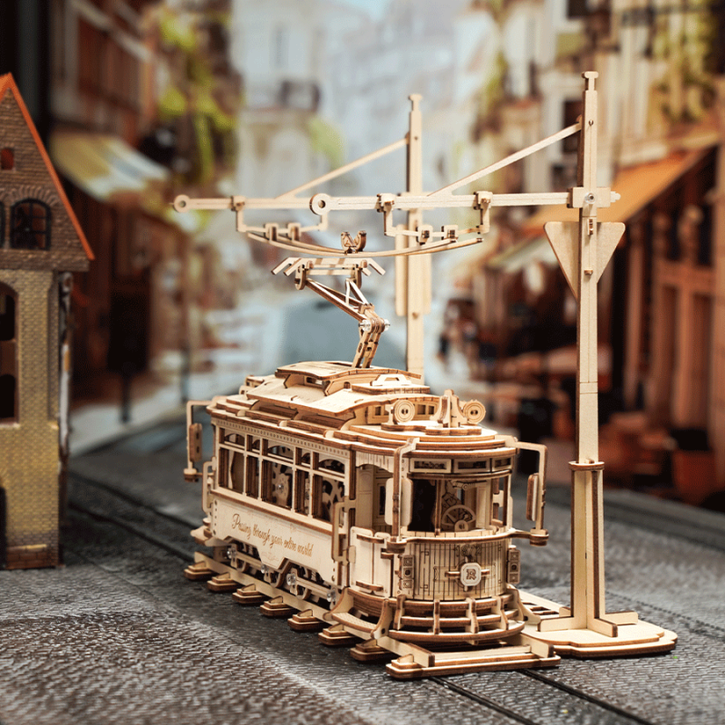 🚋 Robotime Classic Tram Model - Assemblage historique