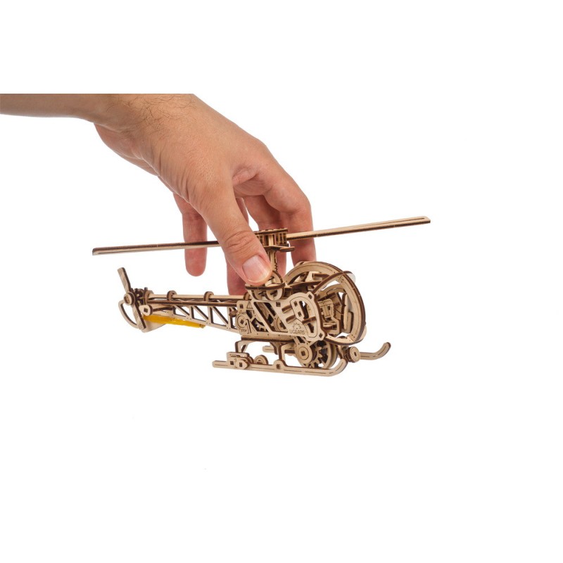 Mini hélicoptère Ugears - Modèle 3D DIY 🚁 Kubekings