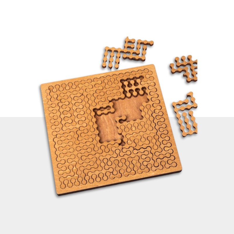 Puzzle en bois - Maze Design : Challenge and Organic Style 🧩 (en anglais)