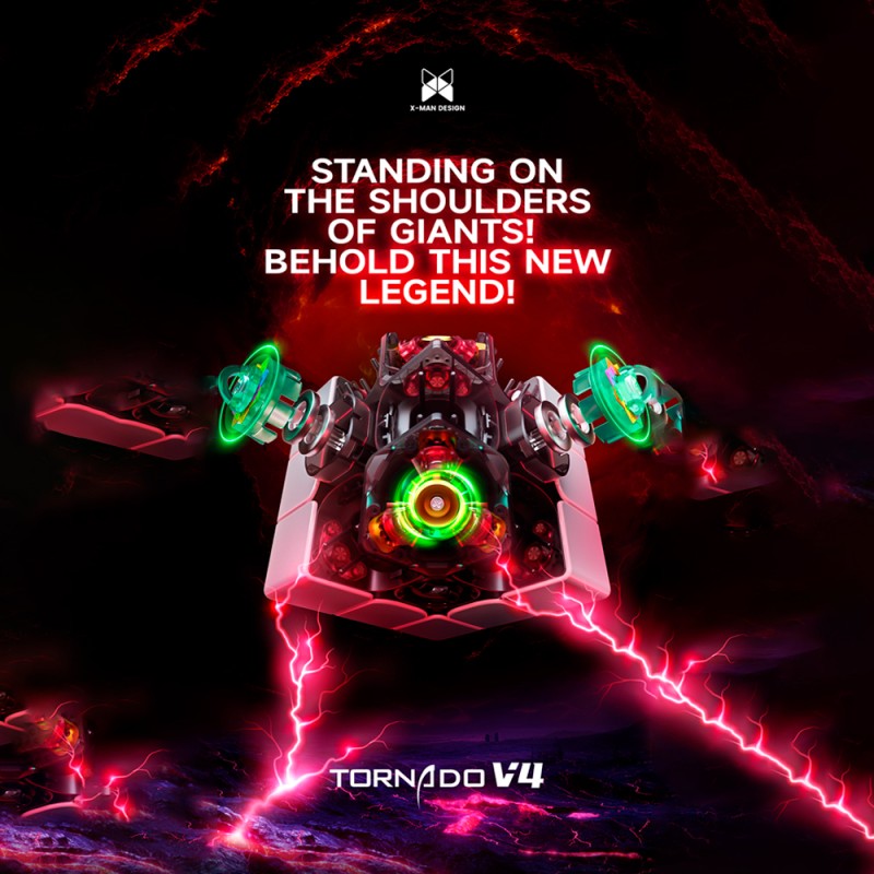 X-Man Tornado V4 M 3x3 Flagship - Améliorez vos temps ! ⚡