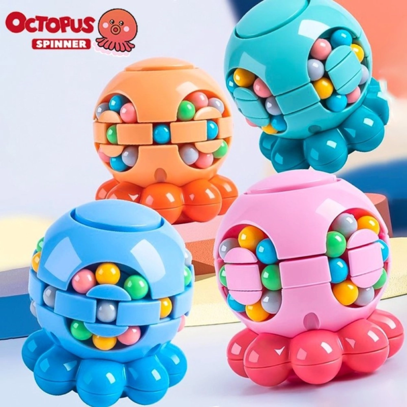 Magic Beans Mini Octopus Slide - Adorable Spinner et Puzzle 🐙 (en anglais)