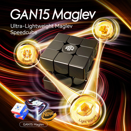 GAN15 MagLev Frosted - Le meilleur Speedcube 3x3 de GAN 🔥