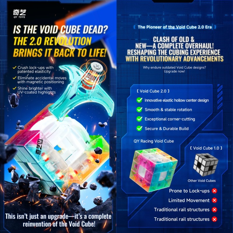QiYi Speed Void Cube 3x3 UV - Edition limitée 😍
