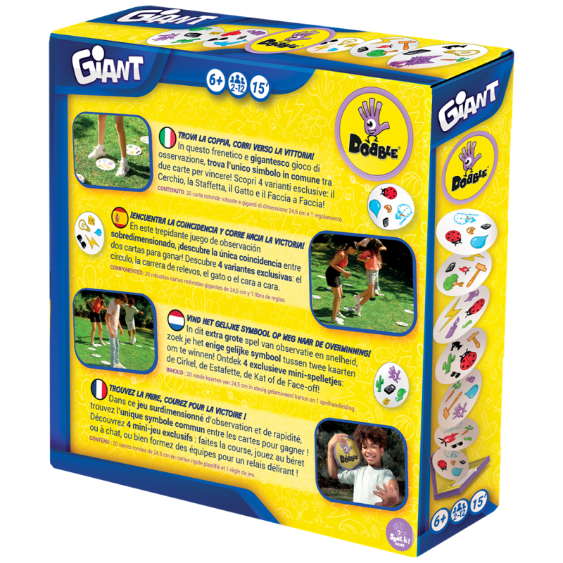 Dobble Giant - Amusement XXL cartes géantes pour toute la famille