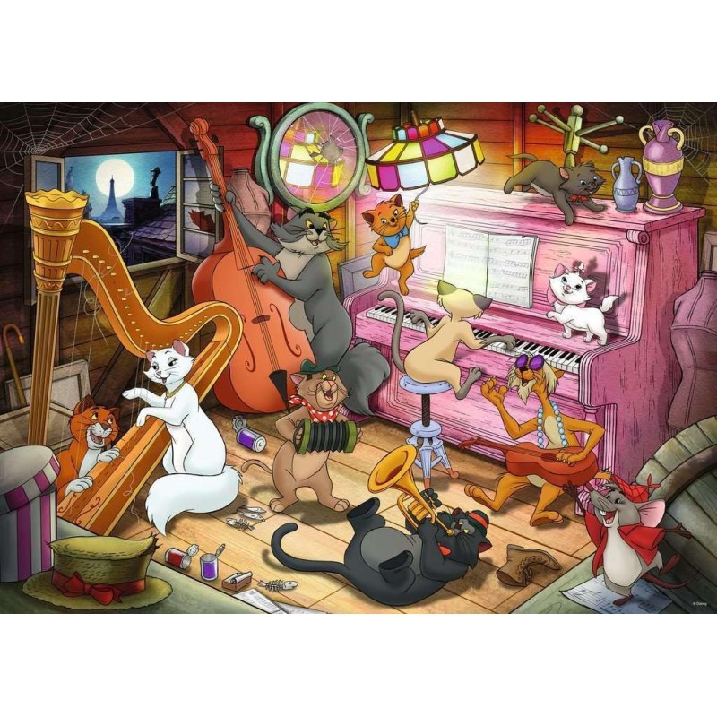 Puzzle Ravensburger Les Aristochats 1000 pièces